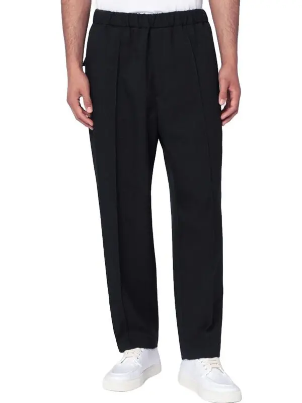 JIL SANDER Technical Gabardine Trousers - Blue
