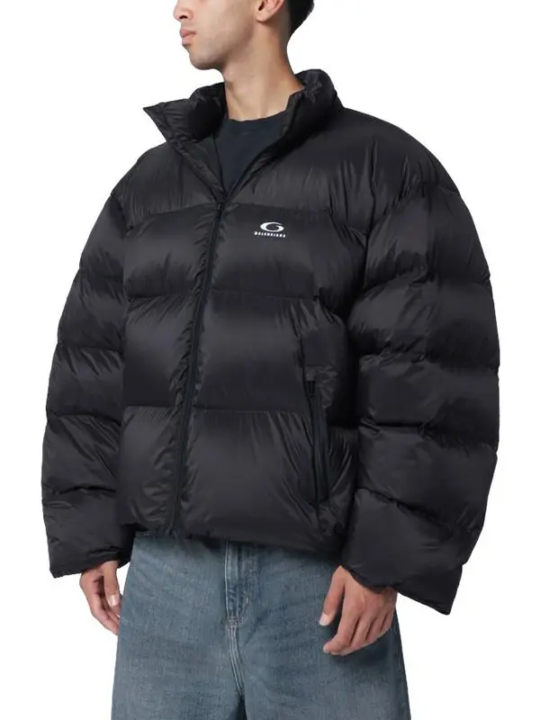 Balenciaga Technical Fabric Down Jacket - Black