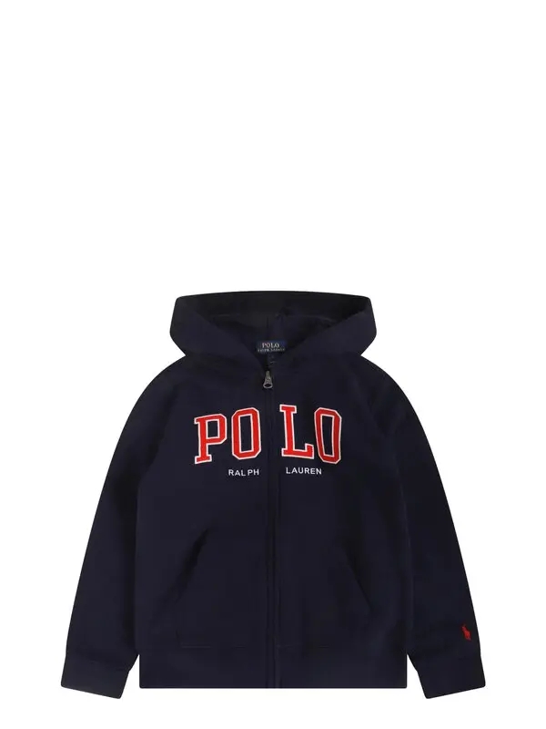Polo Ralph Lauren Cotton Zip-up Hoodie With Logo - Blue
