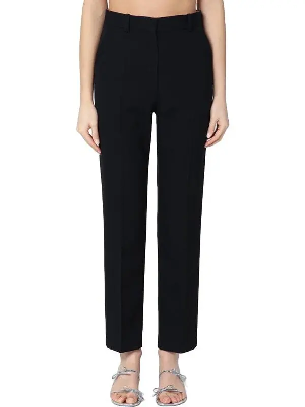 Jacquemus Trousers In Cotton Blend - Black