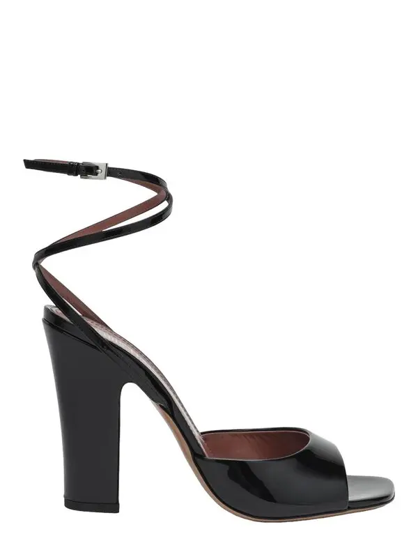 Paris Texas Lara 100 Patent Leather Sandals - Black