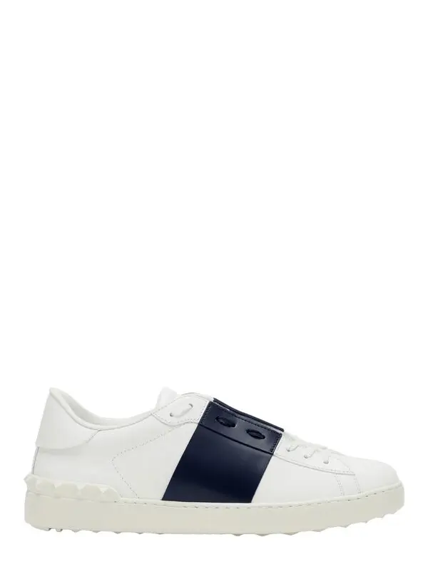Valentino Garavani Open Sneakers With Studded Sole - Blue