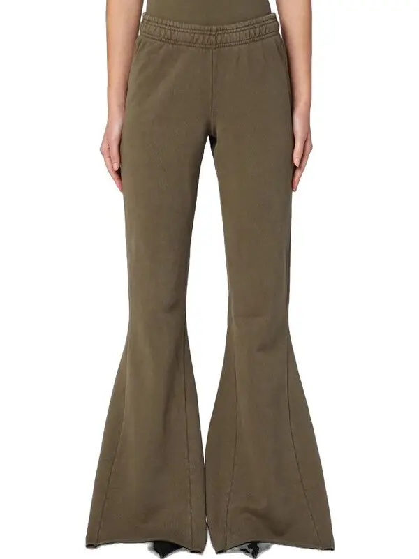 ENTIRE STUDIOS Organic Cotton Flared Trousers - Green