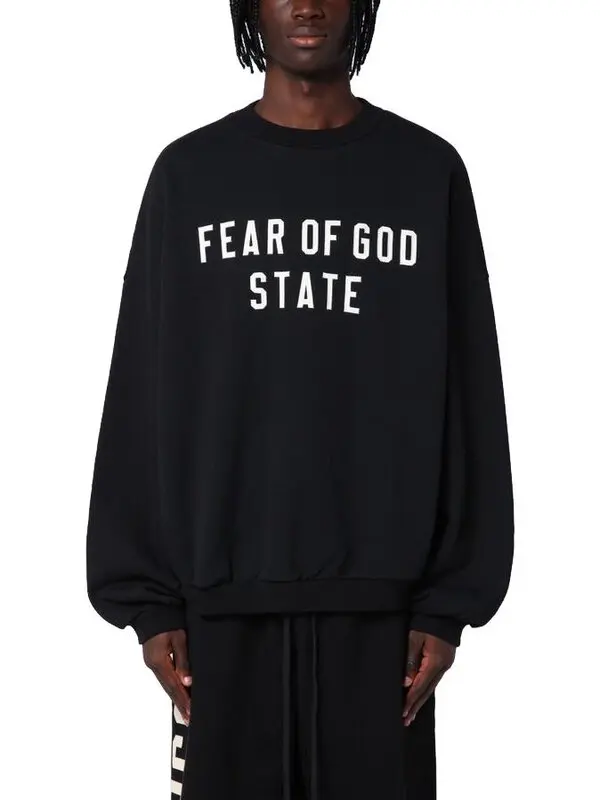 Fear Of God Sweatshirt With Logo - Black