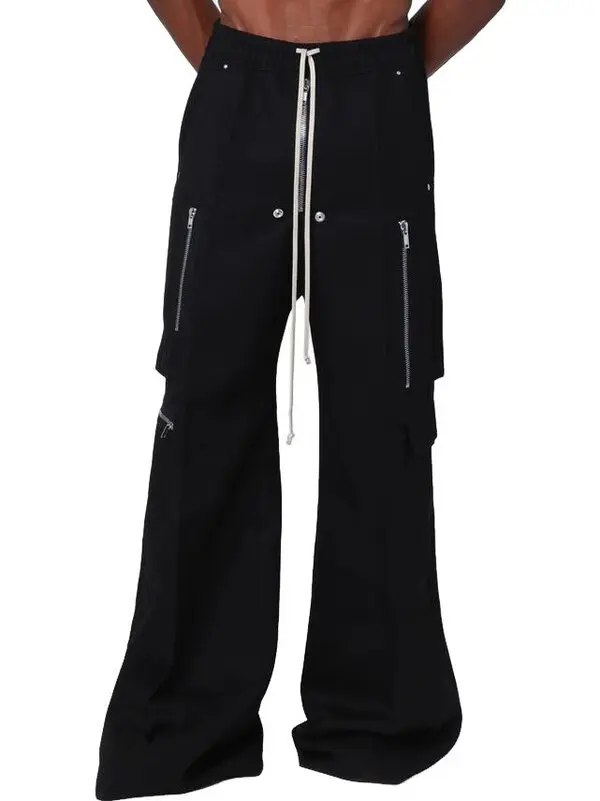 Rick Owens Wide Cargobelas Trousers - Black