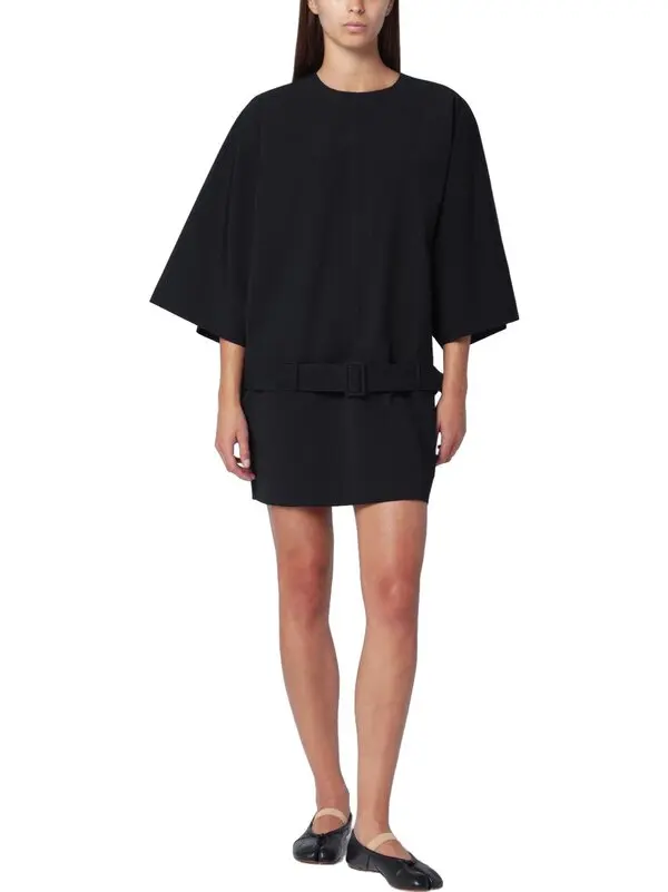 MAISON MARGIELA Wool-blend Mini Dress - Black