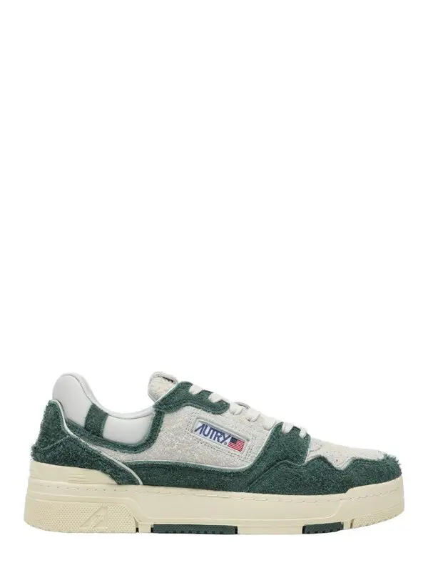 AUTRY Clc Suede And Mesh Sneakers - Green