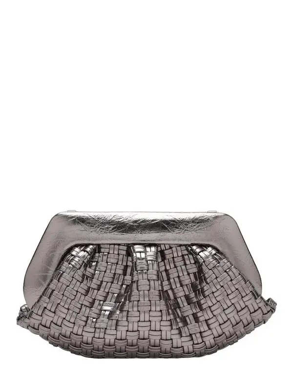 THEMOIRE Woven Clutch - Metal