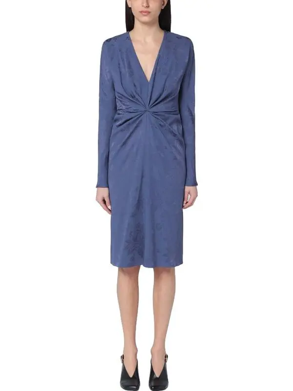 Etro Jacquard-effect Dress - Blue
