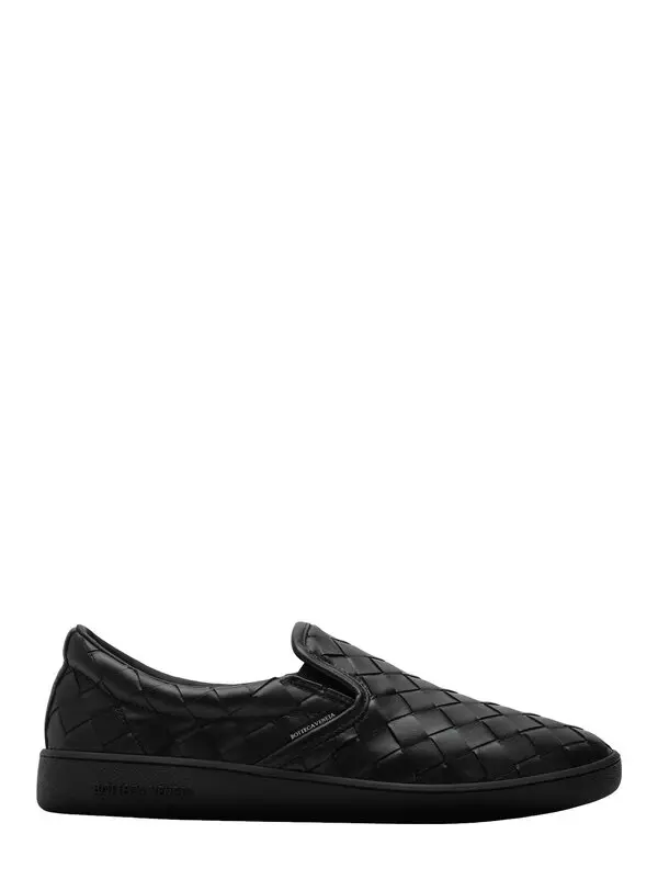 Bottega Veneta Sawyer Intrecciato Slip-on Sneakers - Black