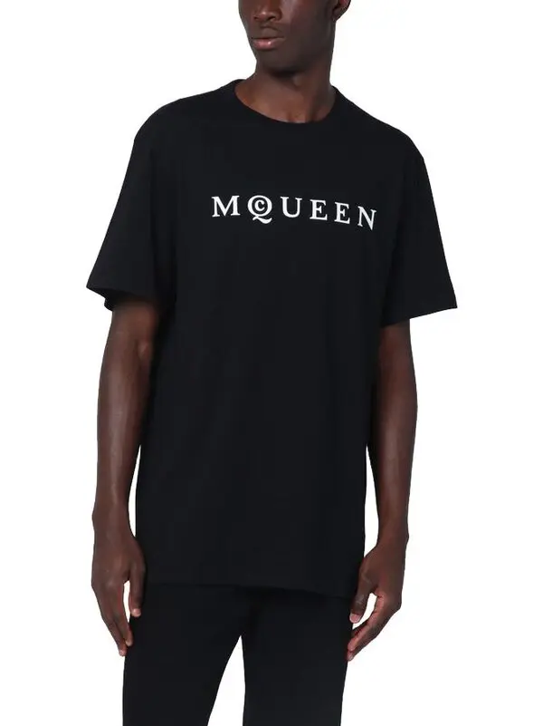 Alexander McQueen Cotton Jersey T-shirt - Black