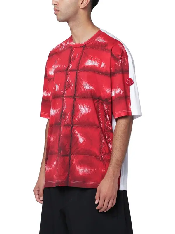 MONCLER X A$AP ROCKY Cotton T-shirt With Digital Print - Red