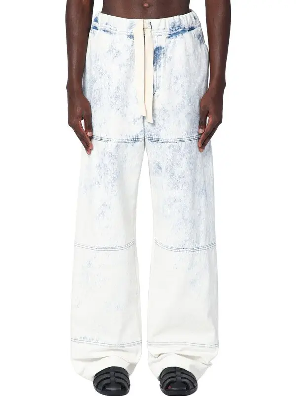 Dries Van Noten Wide Leg Denim Jeans - Light Blue