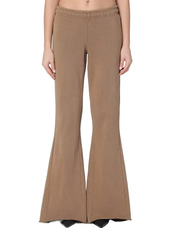 ENTIRE STUDIOS Cotton Flared Trousers - Brown