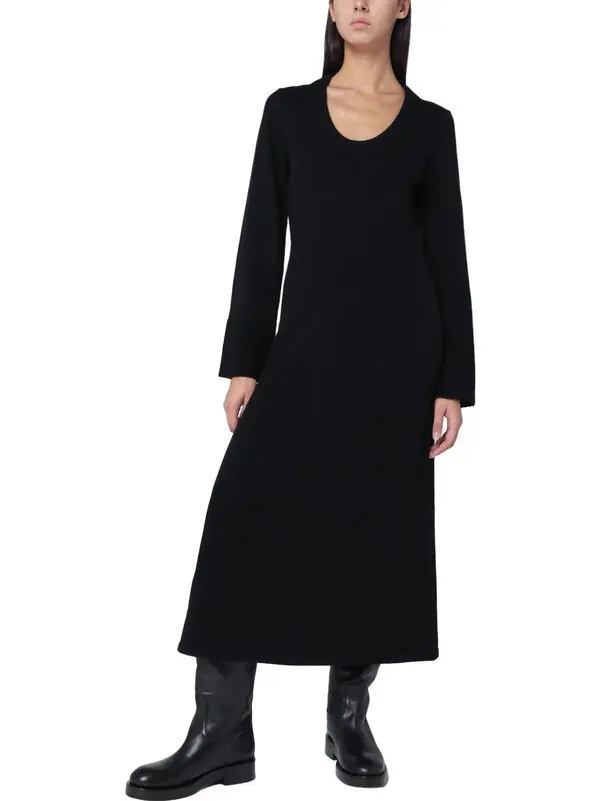 Loulou De Saison Long Ari Knit Dress - Black