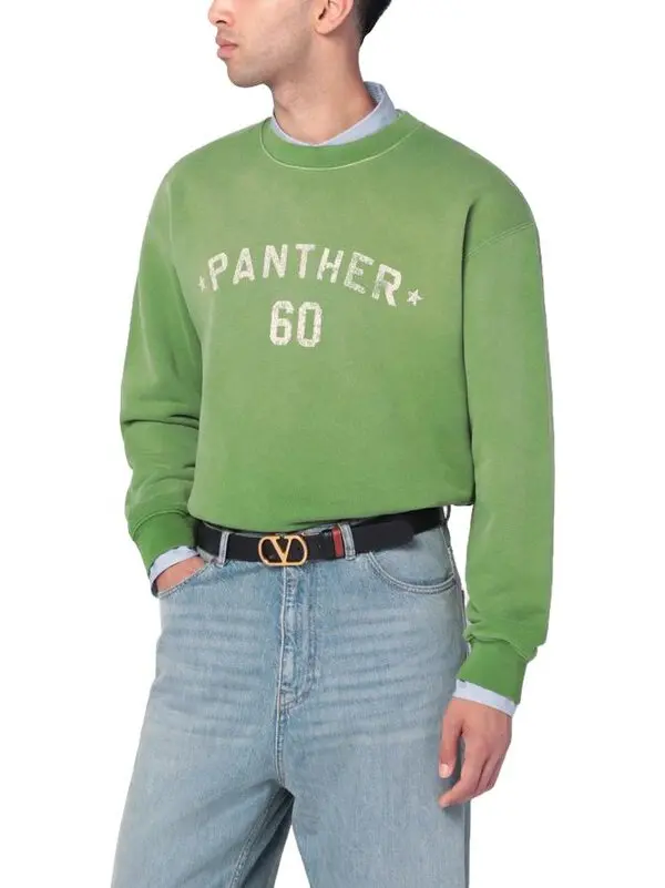 Valentino Garavani Crew Neck Chez Sweatshirt - Green