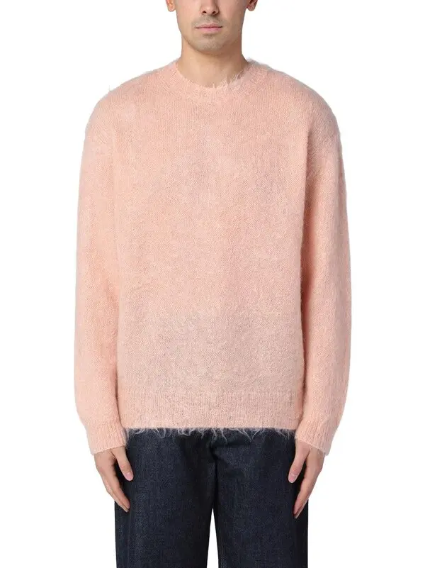 Auralee Mohair And Wool Jumper - Pink
