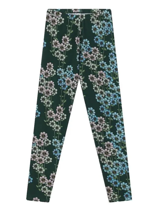 MINI RODINI Organic Cotton Leggings - Green