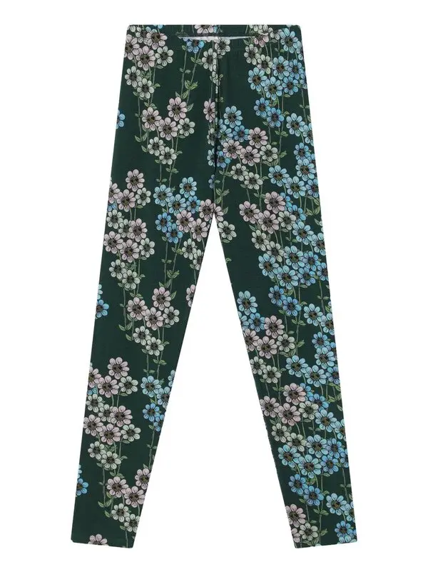 MINI RODINI Organic Cotton Leggings - Green
