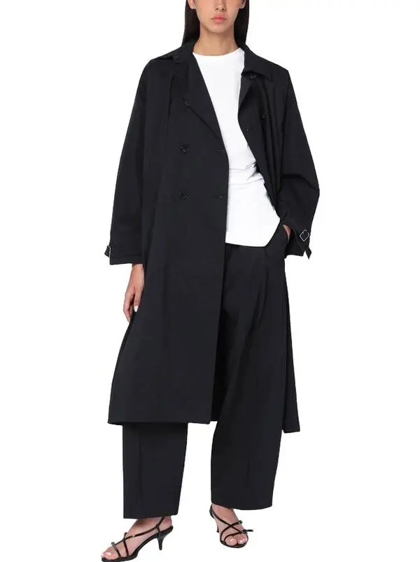 MKDT STUDIO Charlene Double-breasted Coat - Black