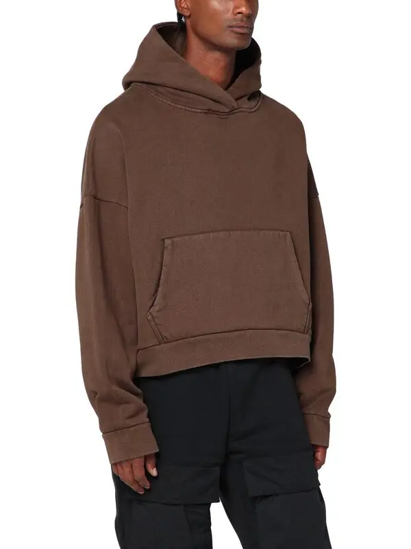 ENTIRE STUDIOS Cotton Oversized Sweatshirt - Brown