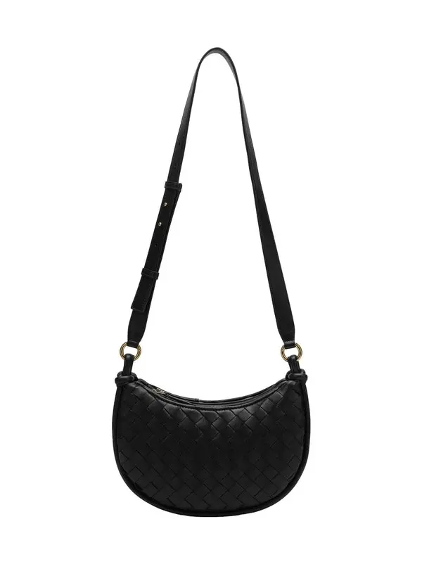 Bottega Veneta Gemini Messenger Bag - Black
