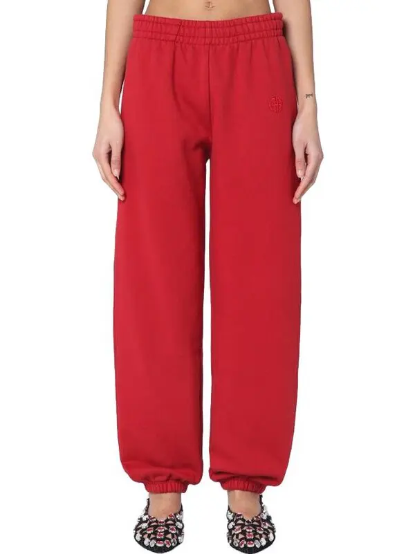 ANINE BING Wide Leg Jogger - Red