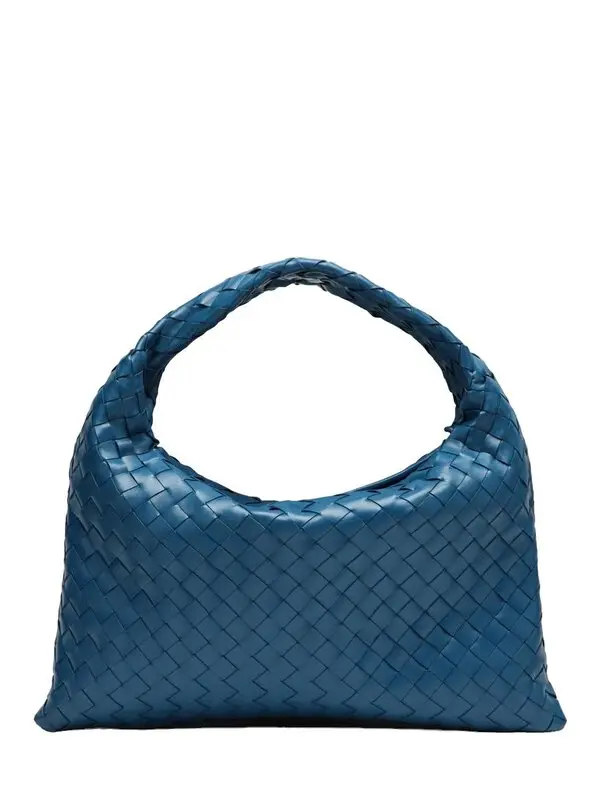 Bottega Veneta Small Intrecciato Hop Bag - Blue