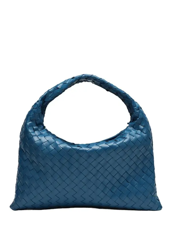 Bottega Veneta Small Intrecciato Hop Bag - Blue