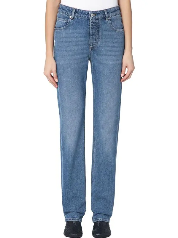 Bottega Veneta Jeans With Intrecciato Patch - Blue