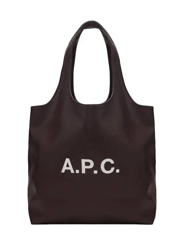A.p.c. Ninon Media Tote Bag - Brown