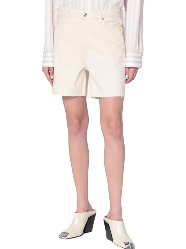 FRAME Denim Bermuda Shorts - White