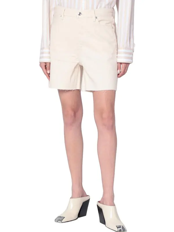FRAME Denim Bermuda Shorts - White