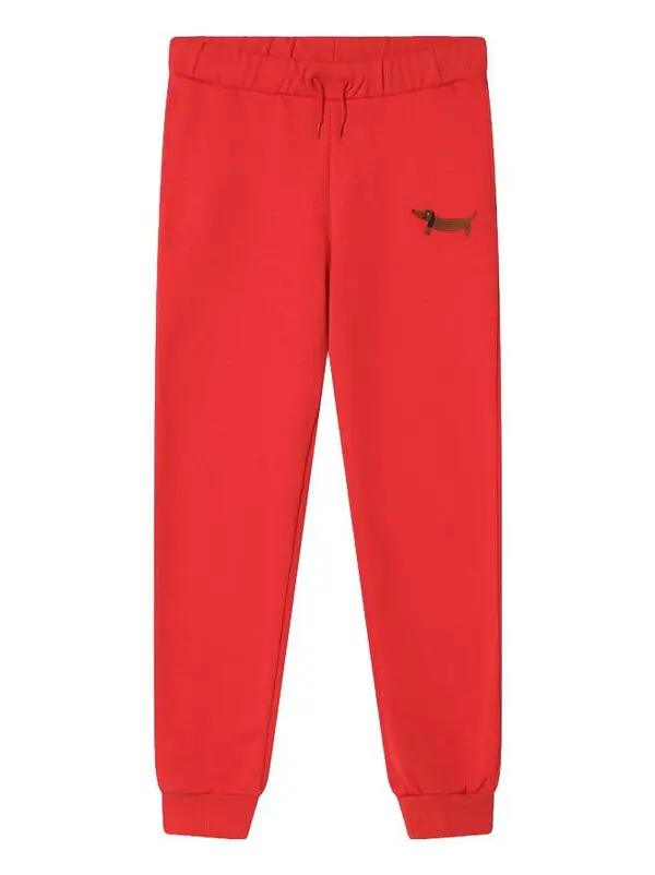 MINI RODINI Organic Cotton Jogging Trousers - Red