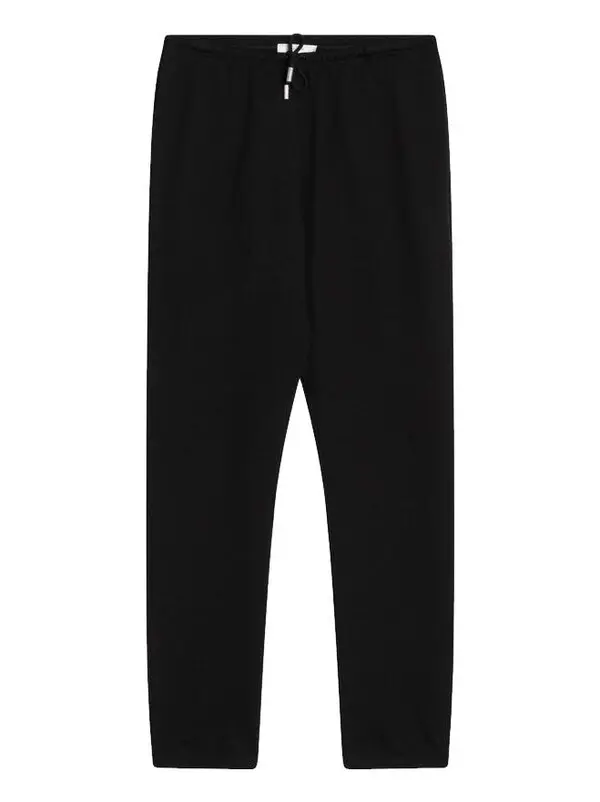 THE ROW Teo Cotton And Cashmere Trousers - Black