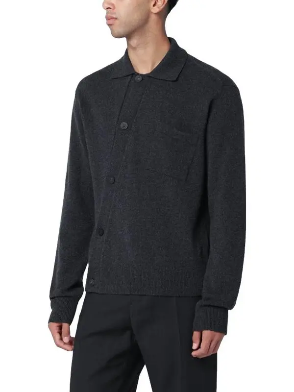 Jacquemus Wool And Cashmere Cardigan - Grey