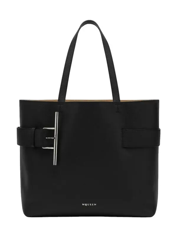 Alexander McQueen T-bar Shopper Bag - Black