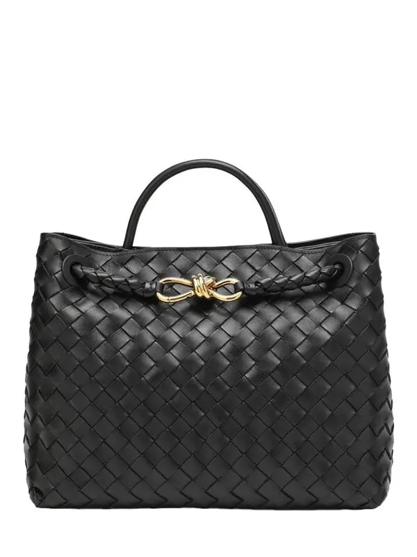 Bottega Veneta Medium Andiamo Bag - Black