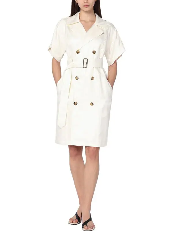 Burberry Viscose Twill Trench Dress - Beige