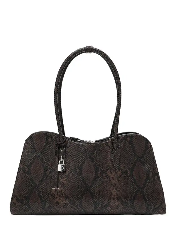 Stella McCartney Ryder Snake-effect Tote Bag - Brown
