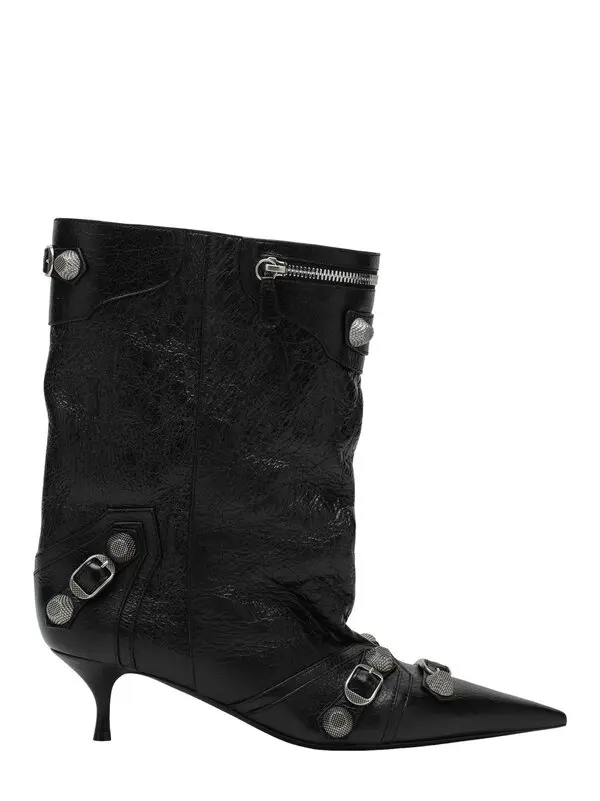 Balenciaga Cagole Ankle Boots - Black