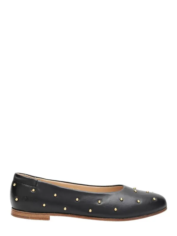 Chloé Ballerina Flats With Studs - Black