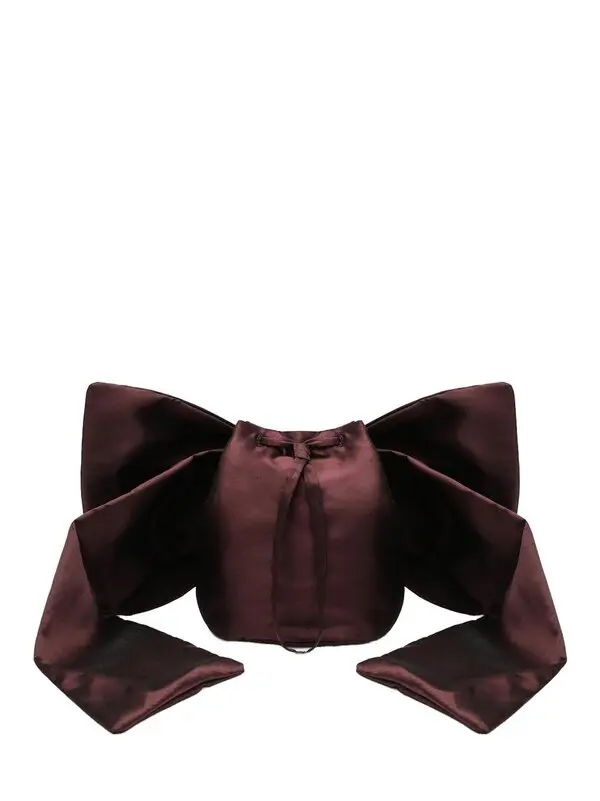 DOUUOD Adda Bucket Bag With Bow Detail - Brown
