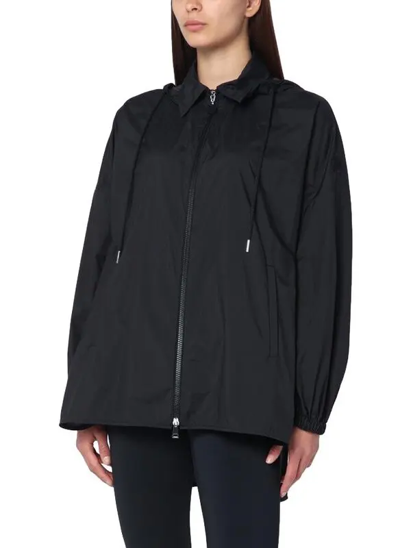 Moncler Nylon Zip Parka - Black