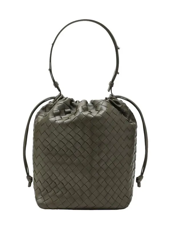 Bottega Veneta Intrecciato Bucket Bag - Green