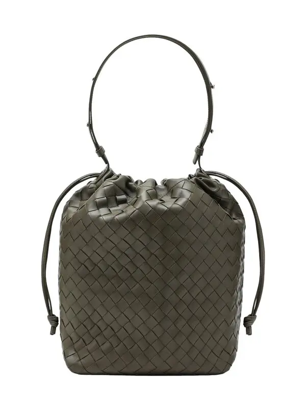 Bottega Veneta Intrecciato Bucket Bag - Green