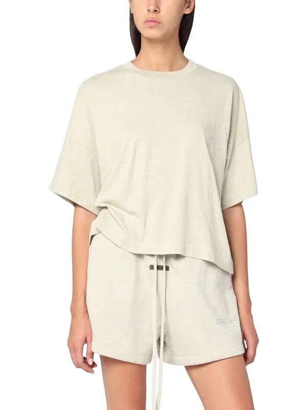 Fear Of God Oversized Cotton-blend T-shirt - Grey