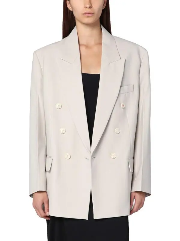 Victoria Beckham Double-breasted Jacket - Grey