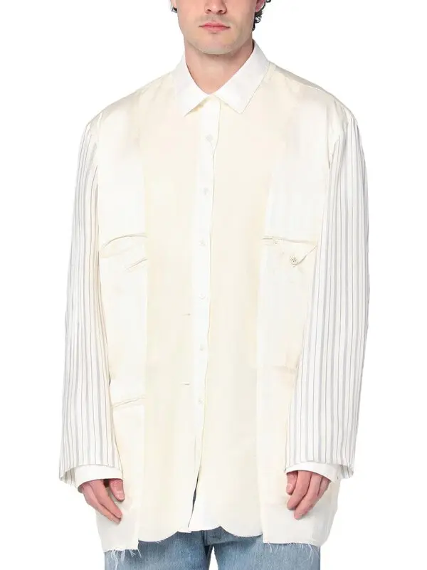 MAISON MARGIELA Reversible Shirt Anonymity Of The Lining In Écru - White