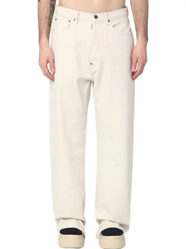 MAISON MARGIELA Cotton Trousers - Beige